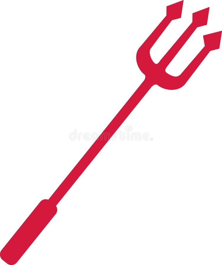 Trident devil vector stock vector. Illustration of symbol - 107161646