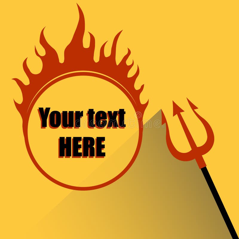 The HELL on fire stock illustration. Illustration of hell - 11632645