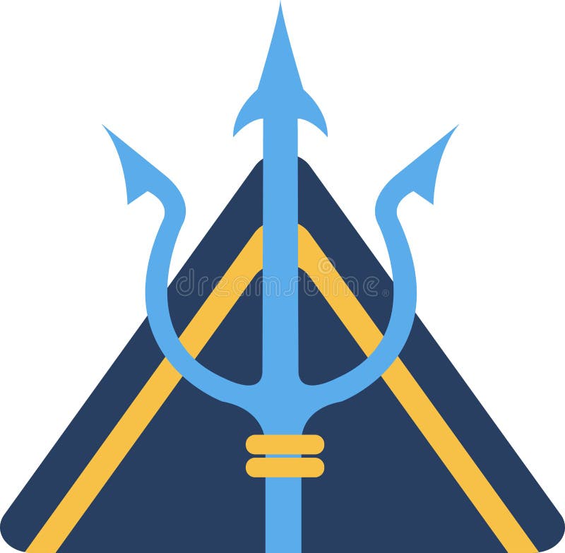 Trident Logo stock illustration. Illustration of greek - 53216037