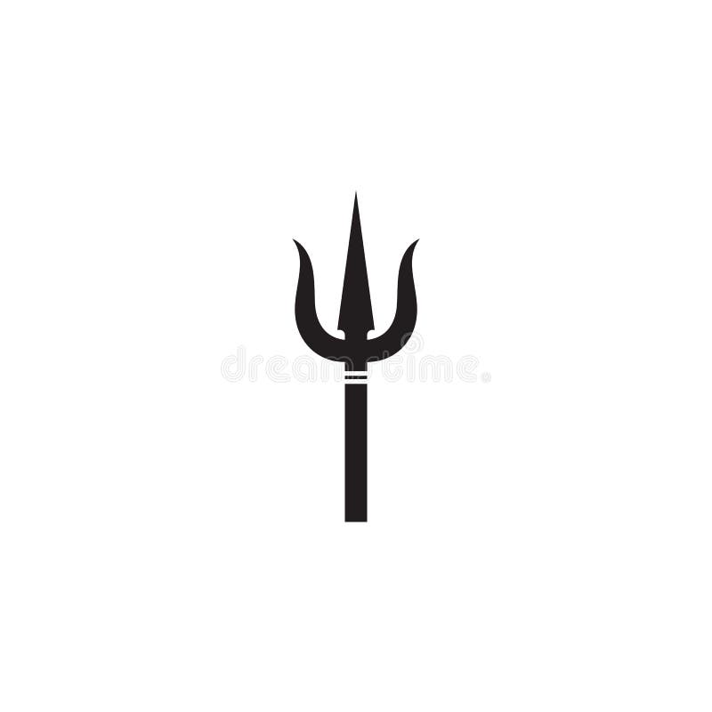 Trident Logo Icon Template Vector Stock Vector - Illustration of ...