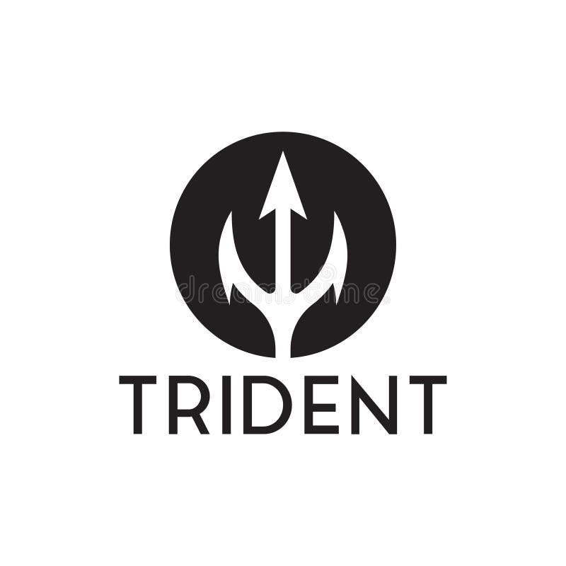Trident logo inspiration stock vector. Illustration of ancient - 119476986