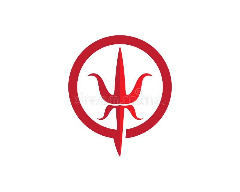 Trident Symbol Illustration Stock Vector - Illustration of logo, fork ...