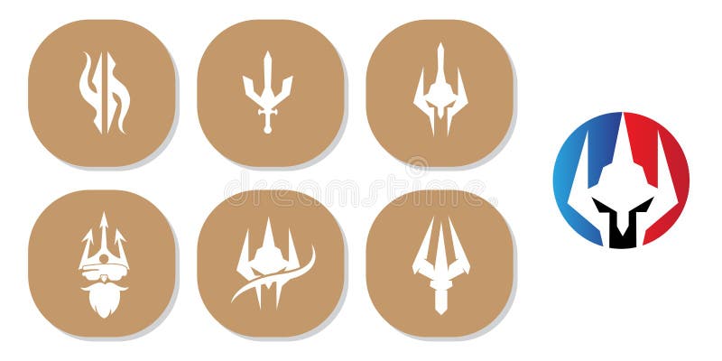 Trident Logo Template Vector Icon Stock Vector - Illustration of power ... Trident Logo Template Vector Icon Stock Vector - Illustration of power ...