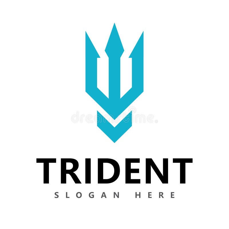 Trident Logo Template Vector Illustration Stock Vector - Illustration ...