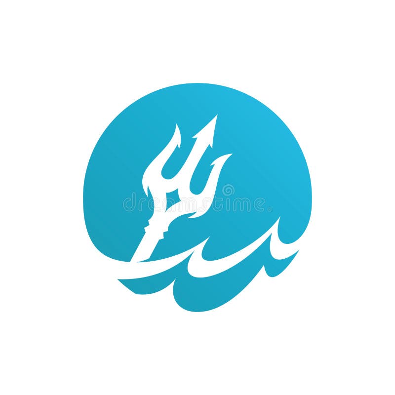 Trident Logo Template Vector Illustration Stock Vector - Illustration of shape, concept: 330423876