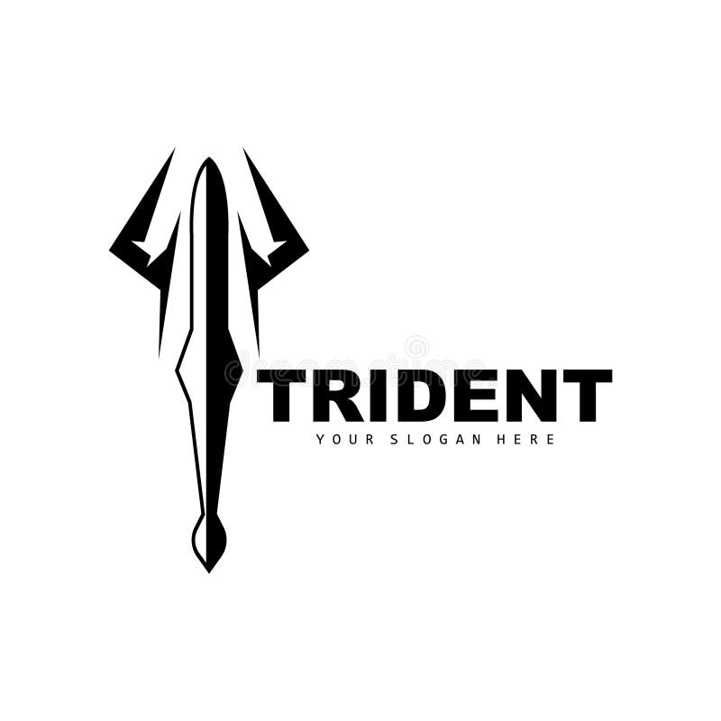 Trident Logo, Vector Magic Spear of Poseidon Neptune, Triton King ...