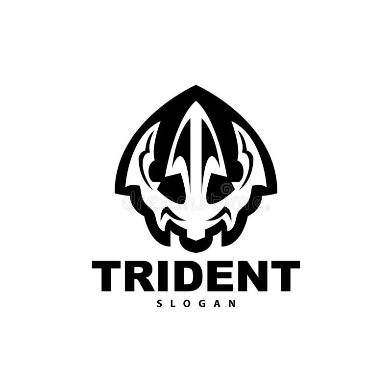 Trident Logo, Vector Magic Spear of Poseidon Neptune, Triton King ...