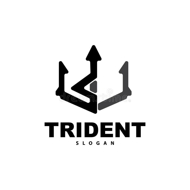 Trident Logo, Vector Magic Spear of Poseidon Neptune, Triton King ...