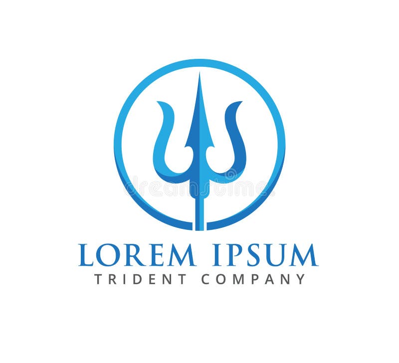 Trident Ocean King Master Icon Logo Design Stock Vector - Illustration ...
