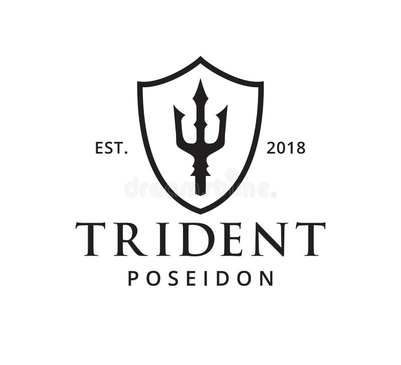 Trident Ocean King Master Icon Logo Design Stock Vector - Illustration ...