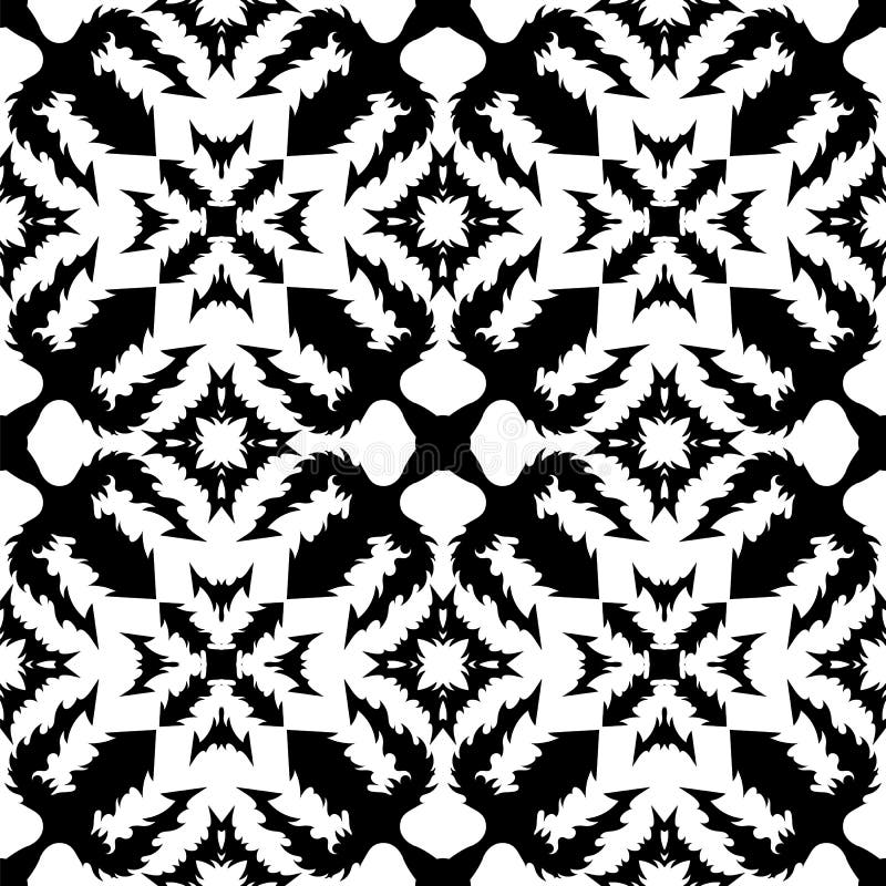 Trident Silhouette Seamless Pattern Isolated on White Background Stock ...