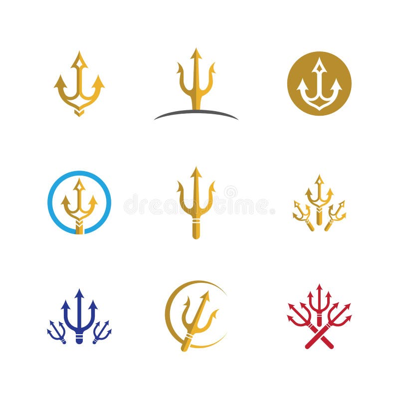 Trident vector icon stock vector. Illustration of business - 175000656