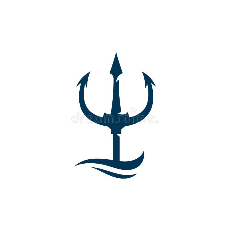 Trident Vector Logo Icon Illustration Sign Symbol Stock Vector ...