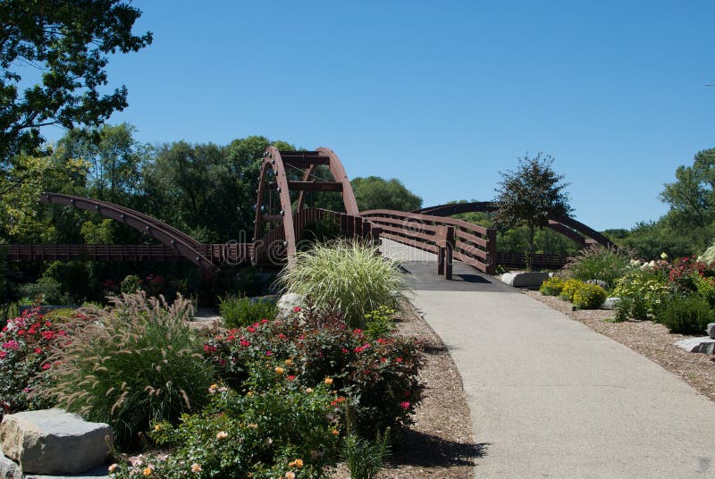 Tridge Three Bridges stock image. Image of path, bridge - 26138153