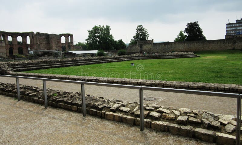 Trier / imperial bath stock image. Image of large, germany - 43747557