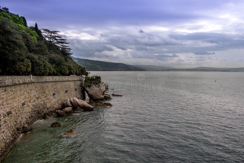 Trieste stock image. Image of mediterranean, miramare - 71195553