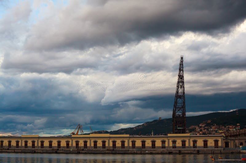 Trieste harbor stock photo. Image of harbour, pier, landscape - 45295432