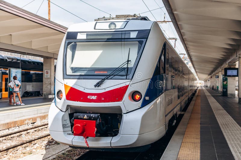 Train Arriving at Trieste Centrale Railway Station Editorial Photo ...