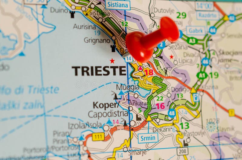 Trieste Map Stock Photos - Free & Royalty-Free Stock Photos from Dreamstime
