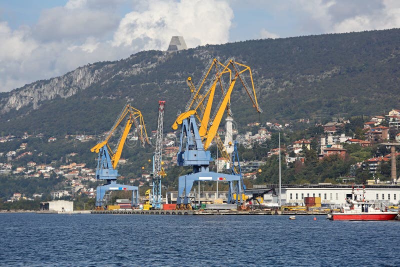 Port of Trieste stock image. Image of industry, tall - 30745341