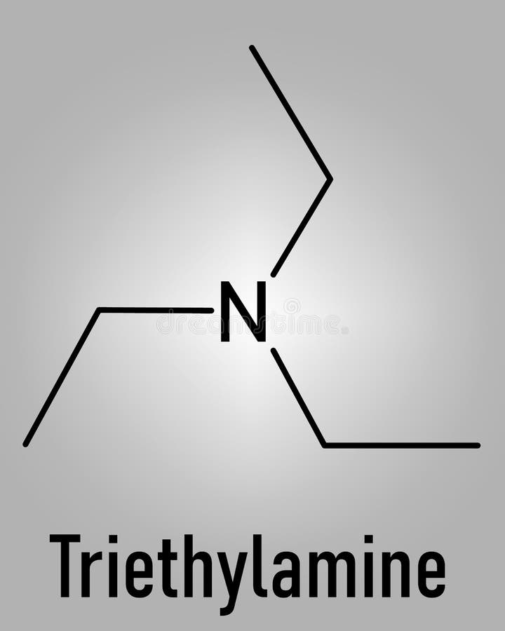 Triethylamine Organic Base Molecule. Skeletal Formula. Stock ...