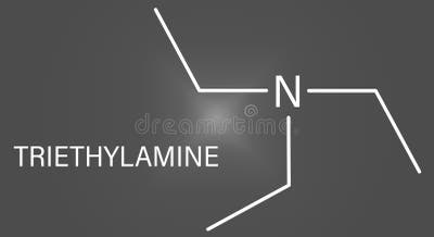 Triethylamine Organic Base Molecule. Skeletal Formula Stock Vector ...
