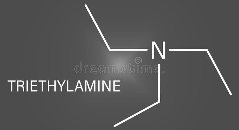 Triethylamine Organic Base Molecule. Skeletal Formula Stock Vector ...