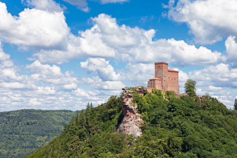 Trifels stock image. Image of rock, ancient, lush, green - 41592379