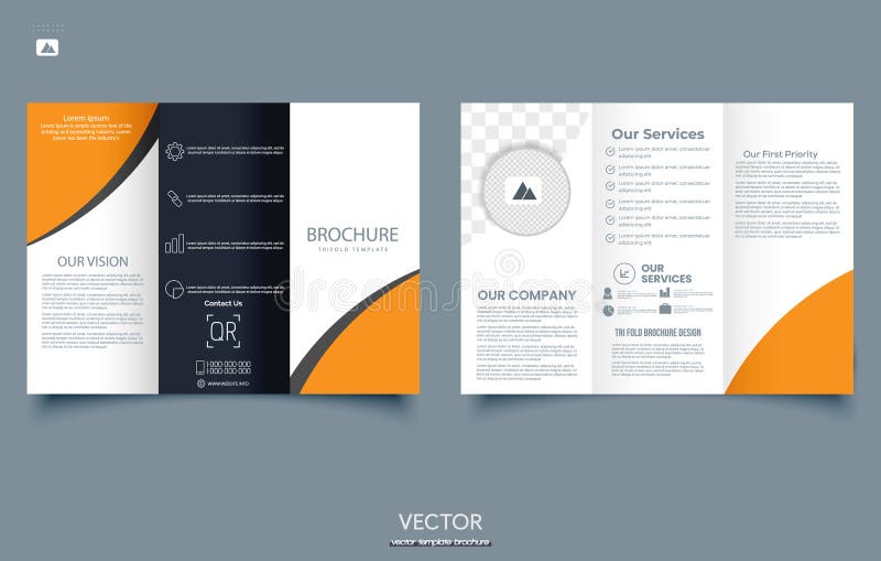 Trifold Brochure Template Layout Design and Corporate Minimal Multi ...