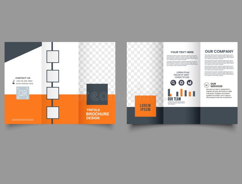 Trifold Construction Tools Cover Template for a Report and Brochure ...