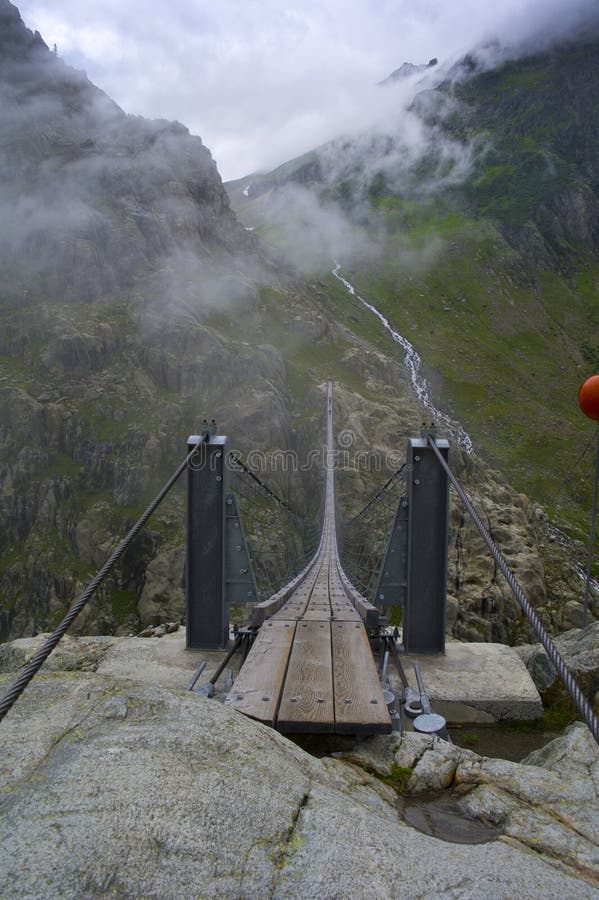 Trift bridge stock image. Image of meiringen, glacier - 44700913