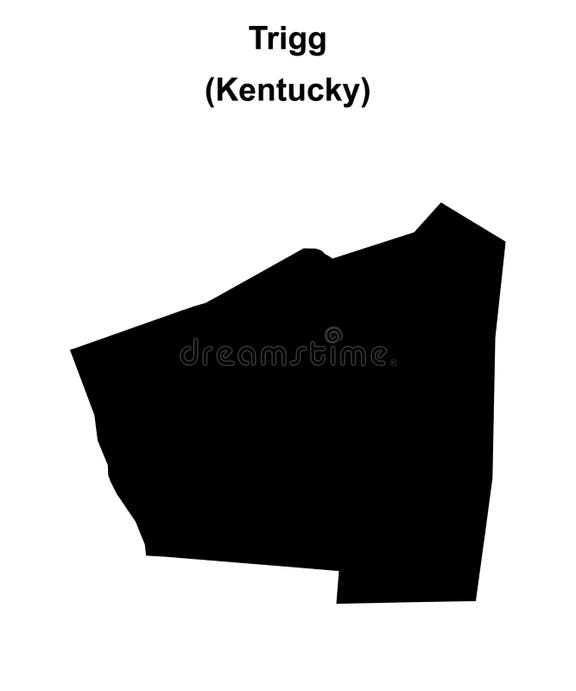 Trigg outline map stock illustration. Illustration of template - 361601031