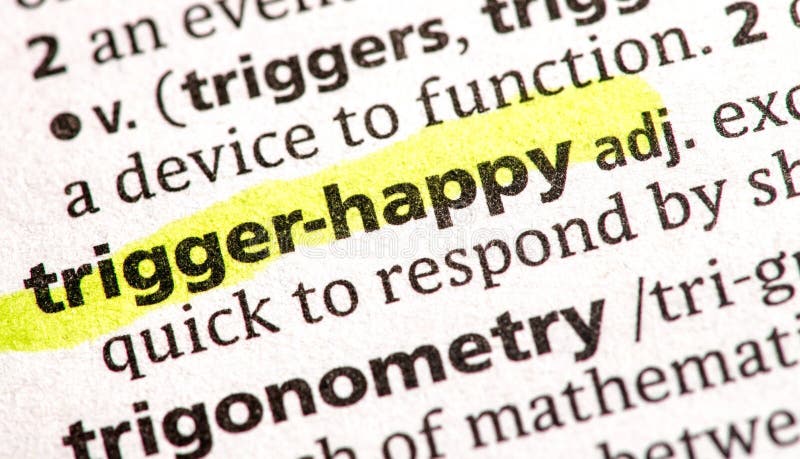 Trigger happy stock image. Image of happy, trigger, words - 279893039