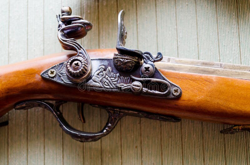 Trigger of Old-fashioned Classic Style Stock Image - Image of muzzle ...