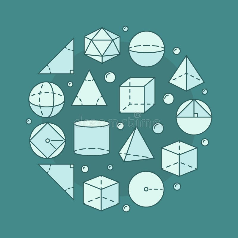 Trigonometry Circular Illustration Stock Vector - Illustration of ...