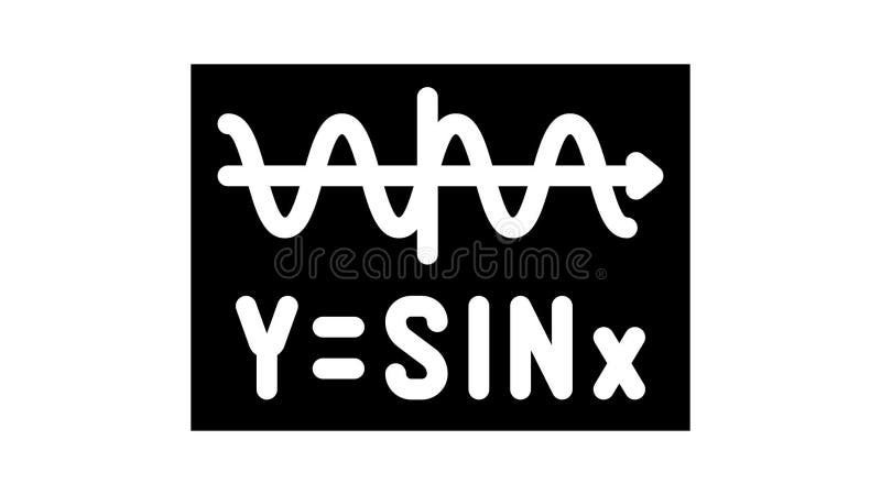 Trigonometry Formula Glyph Icon Animation Stock Footage - Video of nano ...