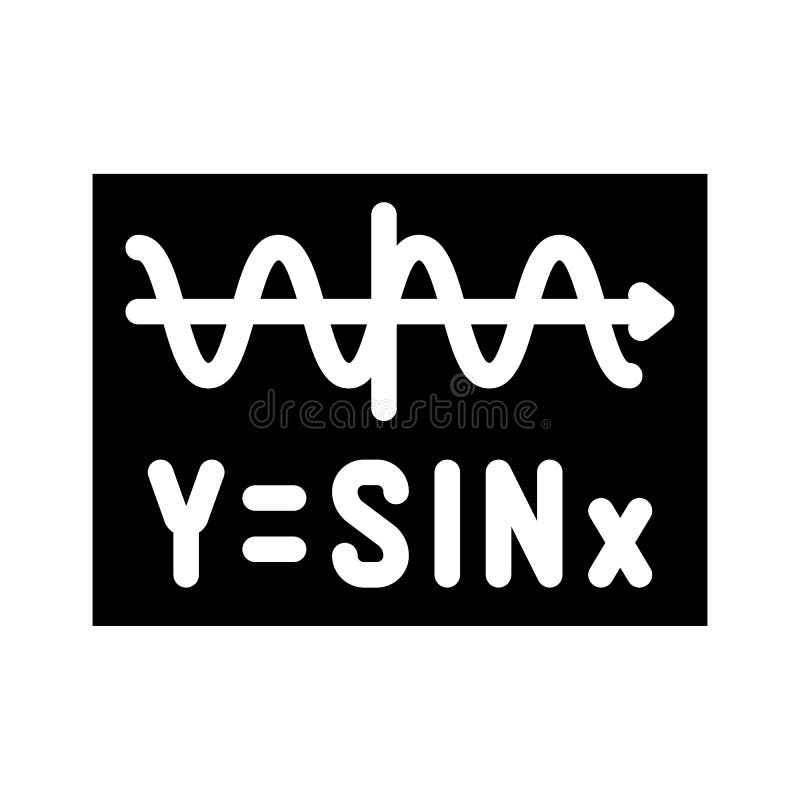 Trigonometry Formula Glyph Icon Vector Illustration Stock Vector ...