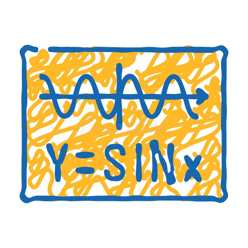 Trigonometry Formula Icon Doodle Illustration Stock Vector ...