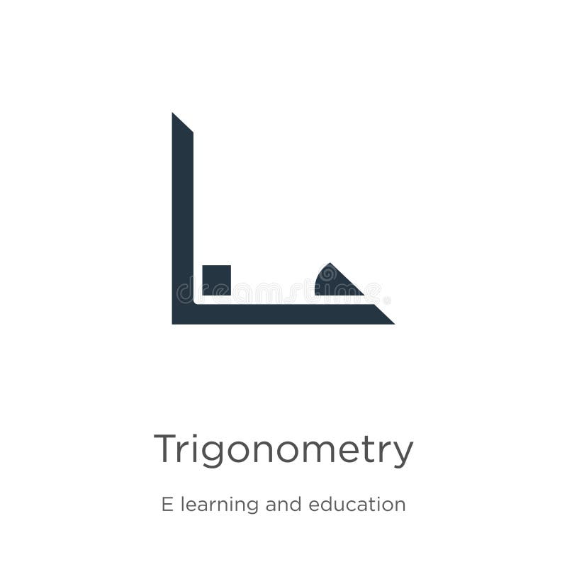 Trigonometry Icon in Different Style Vector Illustration. Two Colored ...