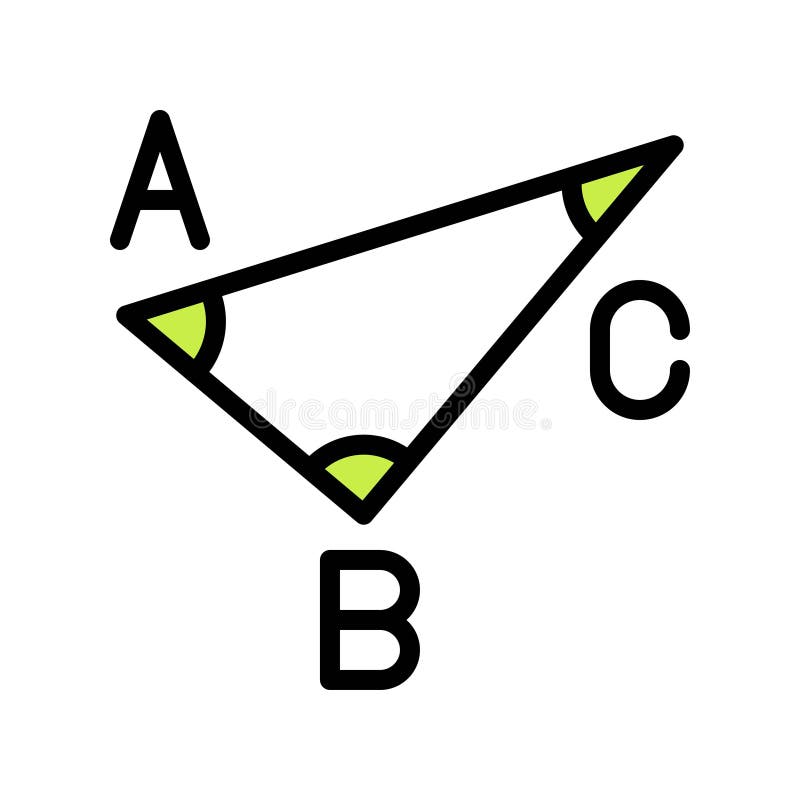 Trigonometry Vector, Back To School Filled Style Icon Stock Vector ...