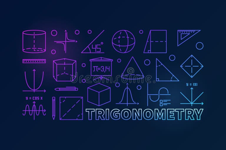 Trigonometry Vector Stock Illustrations 11 633 Trigonometry Vector