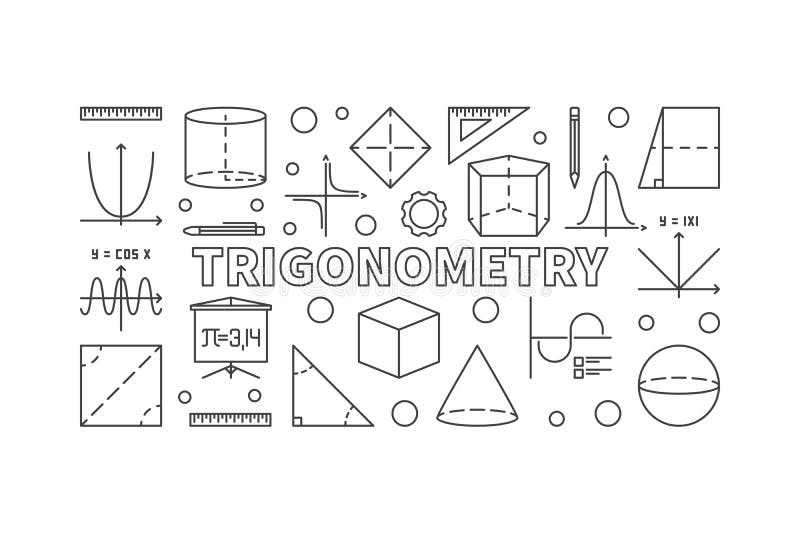 Trigonometry Vector, Back To School Filat Style Icon Stock Vector ...