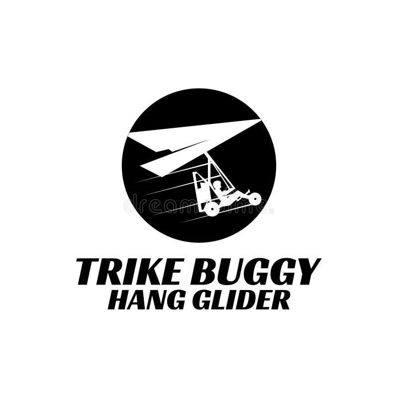 Trike Buggy Hang Glider Fly Logo Illustration Design Vector Stock ...