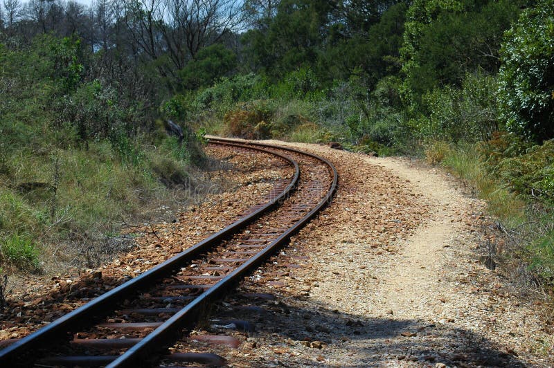Trilhos foto de stock. Imagem de curvatura, paisagem, trilhos - 1961946