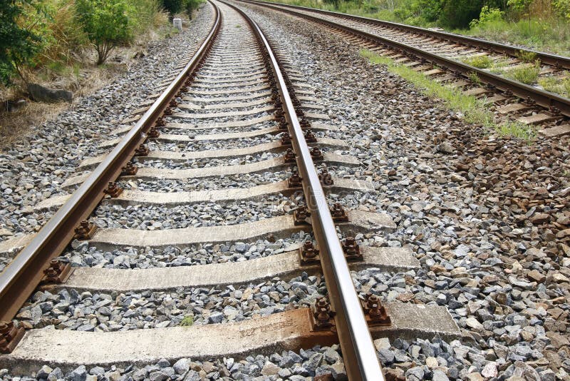 Trilhos foto de stock. Imagem de distante, transporte - 59477518