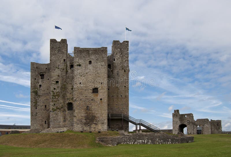 Trim castle, Ireland stock image. Image of movie, blue - 15244439