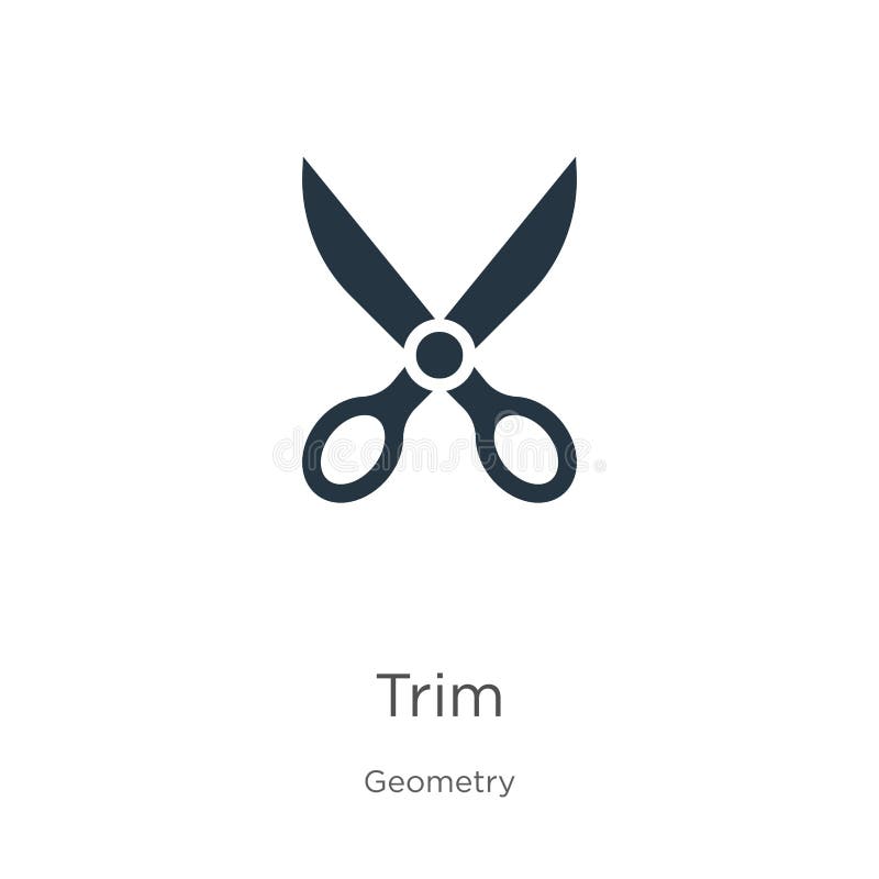 Trim Icon Vector. Trendy Flat Trim Icon from Geometry Collection ...