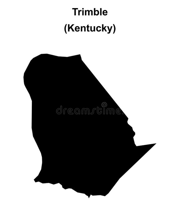 Trimble outline map stock vector. Illustration of area - 361601083