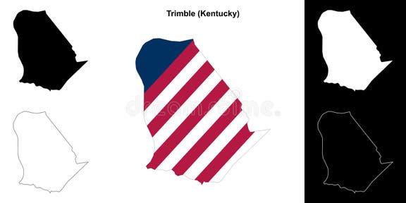 Trimble outline map stock vector. Illustration of commonwealth - 323912709