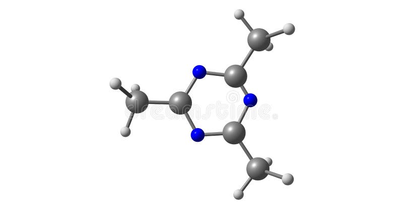 Triazine Molecular Structure Isolated On Grey Stock Illustration ...